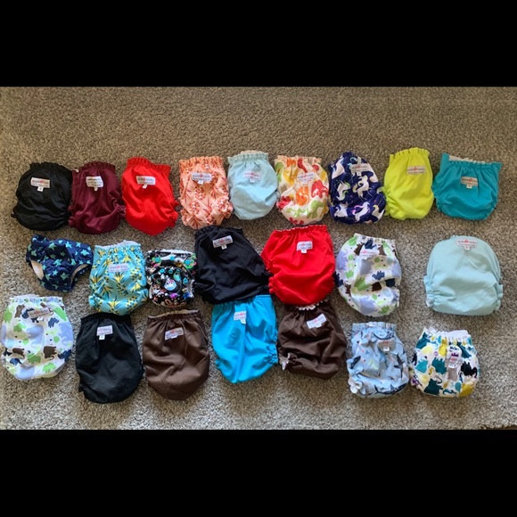 applecheeks | Other | 2 Pairs Of Applecheeks Reusable Diapers Size 1 ...